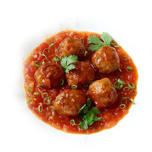 MEATBALLS - SET 6 PIECES WITH ARRABBIATA SAUCE - POLPETTE AL SUGO - 35 ...